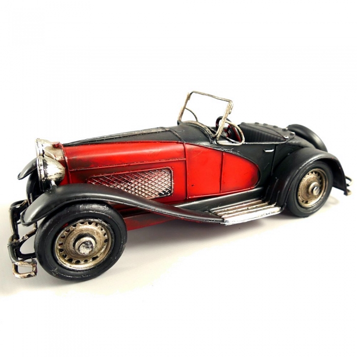 EUROVILAG TRENDSHOP - US Oldtimer Auto Cabrio schwarz rot Blechauto ...