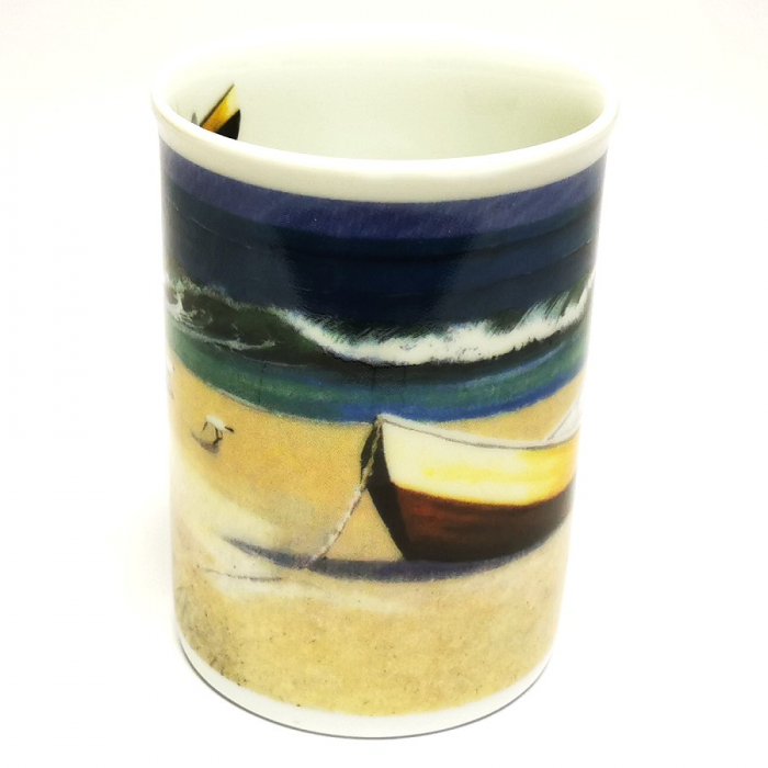 EUROVILAG TRENDSHOP - Kaffeetasse Tasse BOOT MEER SANDSTRAND Design Keramik