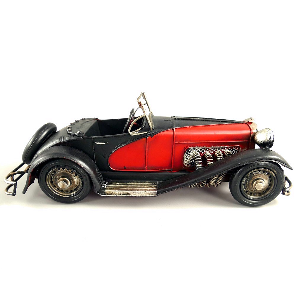 EUROVILAG TRENDSHOP - US Oldtimer Auto Cabrio schwarz rot Blechauto ...