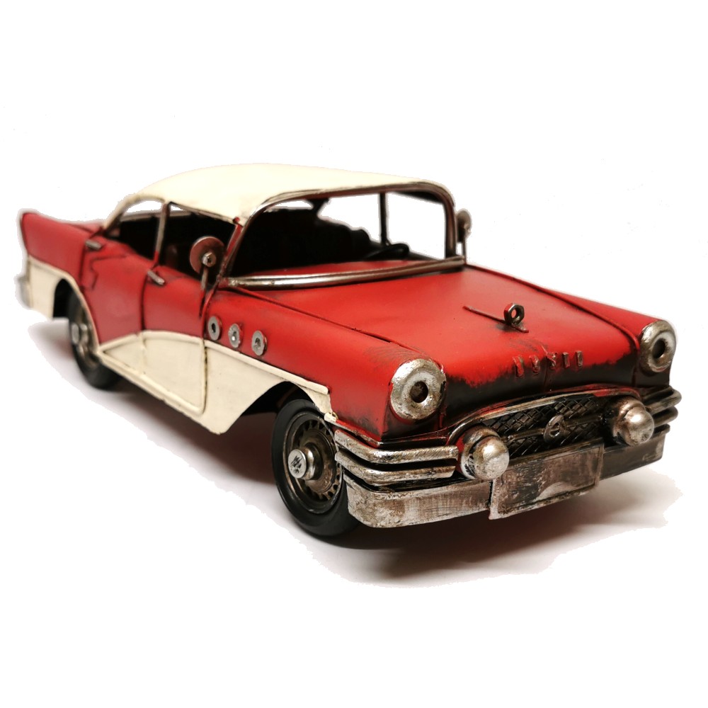 EUROVILAG TRENDSHOP - US Straßenkreuzer Auto rot weiß Blechauto Blech ...